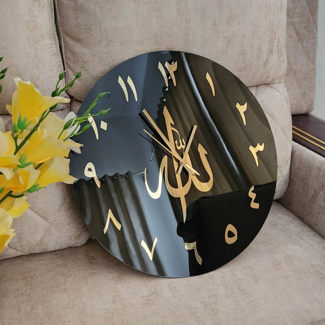 ALLAH Name wall clock Acrylic Material - Islamic Wall Clock – Pyari Walls