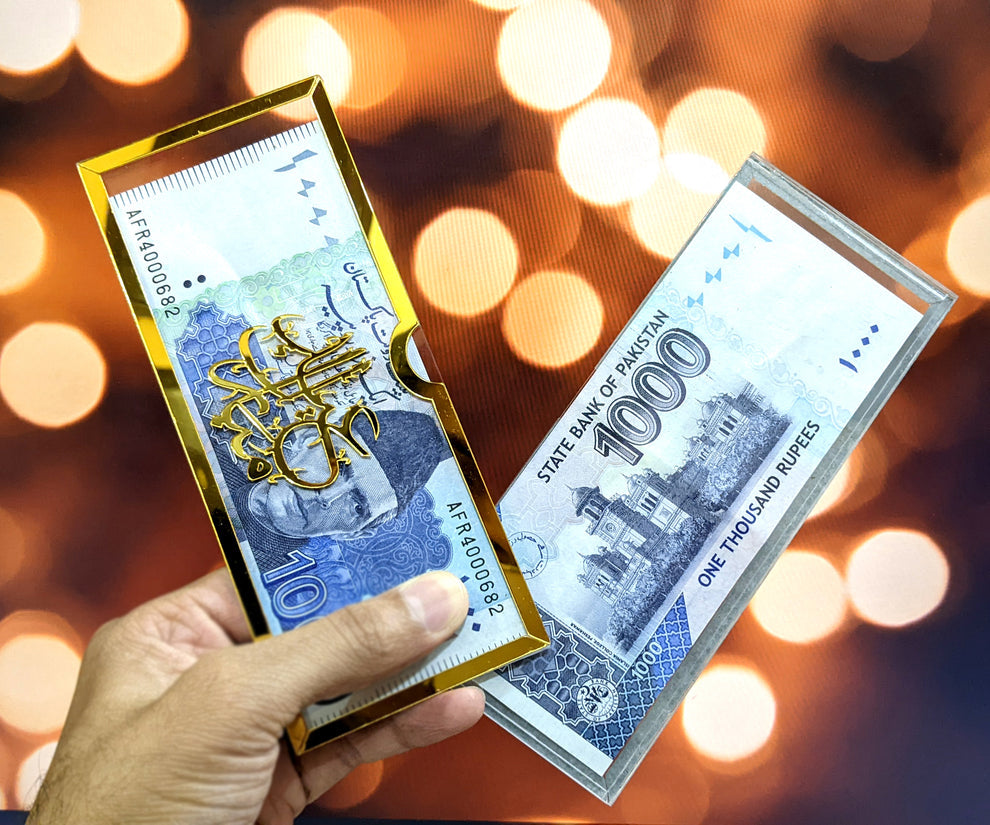 Acrylic Eidi Envelopes – Eid Mubarak Gift Envelopes for Kids – Pyari Walls