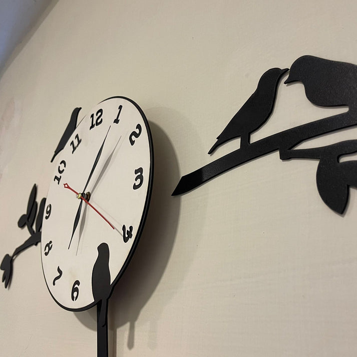 New Latest Style 2024 Birds Tree Pendulum clock White Dial – Pyari Walls