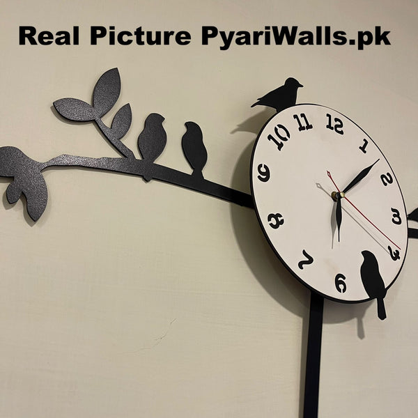 New Latest Style 2024 Birds Tree Pendulum clock White Dial – Pyari Walls