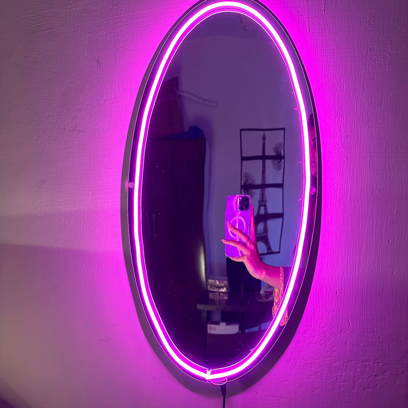 Neon Selfie Acrylic mirror for Room Walls – Pyari Walls