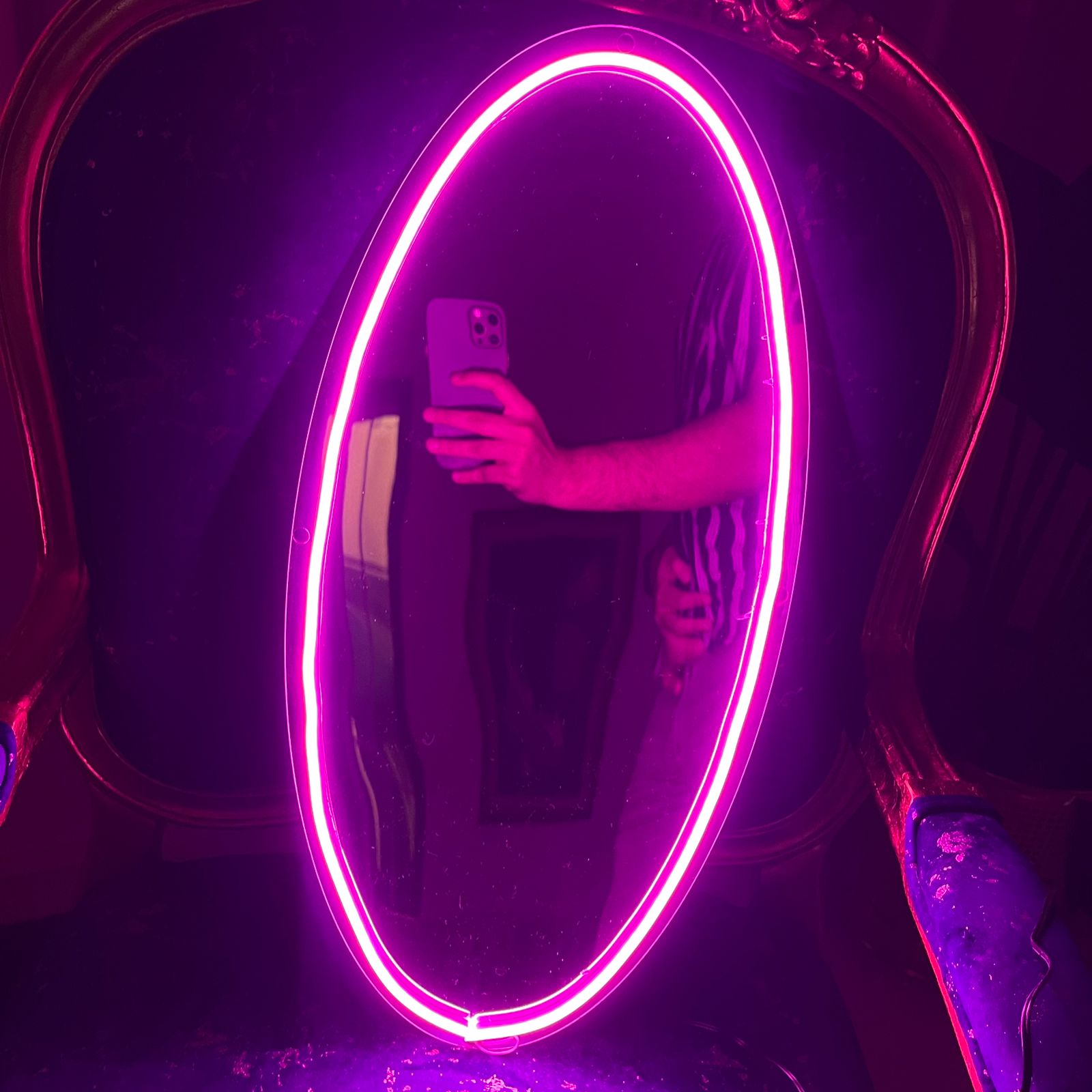 Neon Selfie Acrylic mirror for Room Walls – Pyari Walls