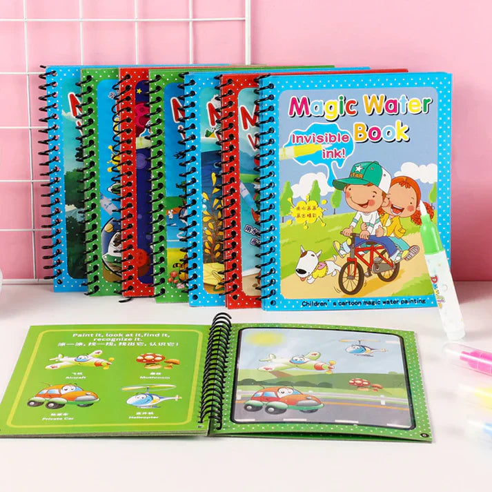 Magic Water Drawing Coloring book (Set of 2) – Pyari Walls