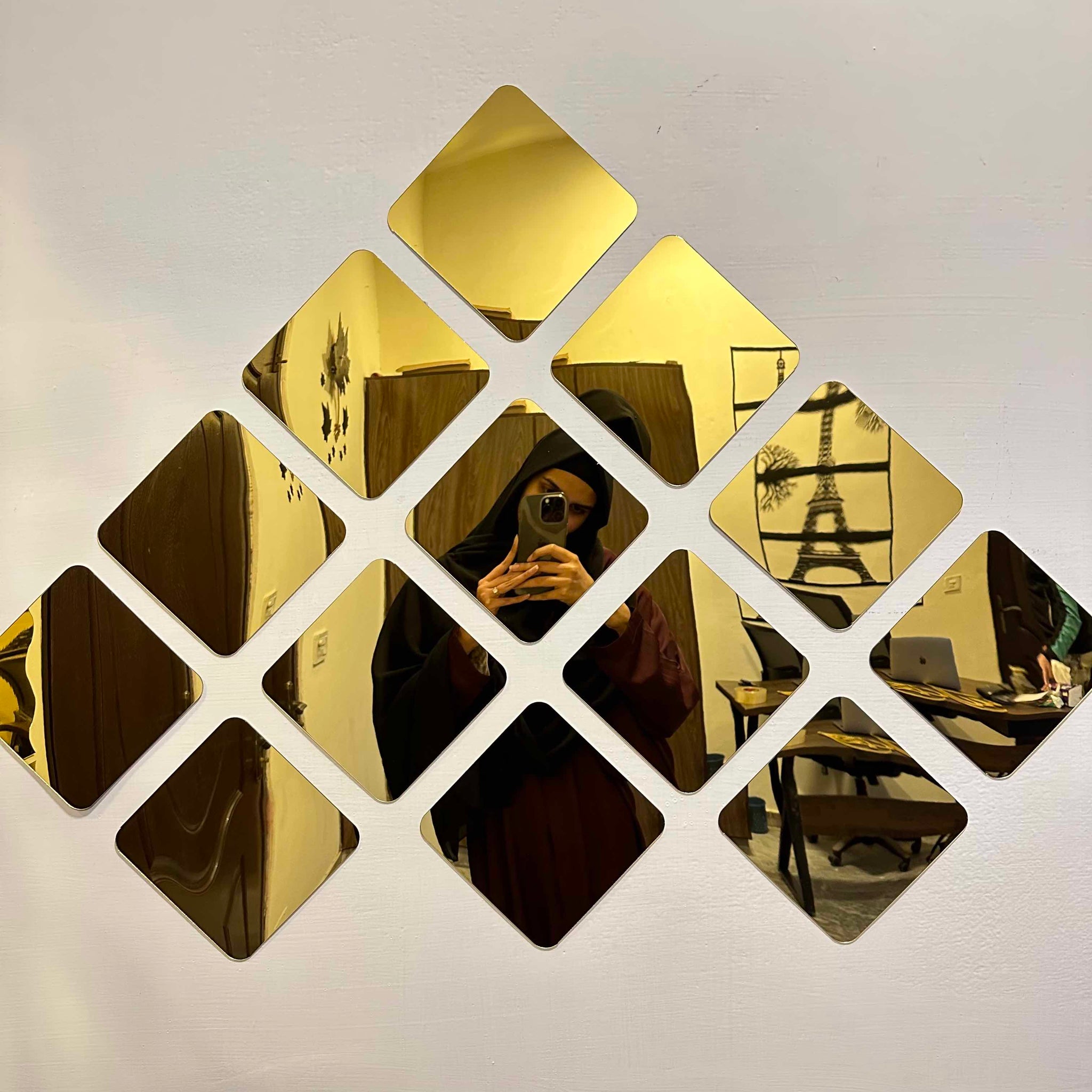 3D Crystals Acrylic Mirrors – Pyari Walls