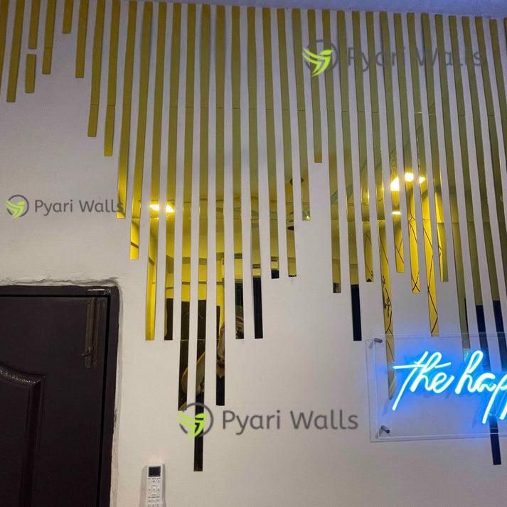 DIY Acrylic Mirror Strips Wall Decoration - Pyariwalls.pk – Pyari Walls