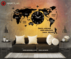 World Map Wall Clock: Large with Rope Light | PyariWalls.pk – Pyari Walls